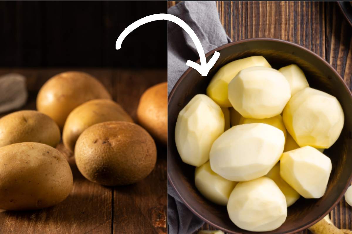 Sbucciare le patate mai stato così facile: il trucchetto che ti farà ...